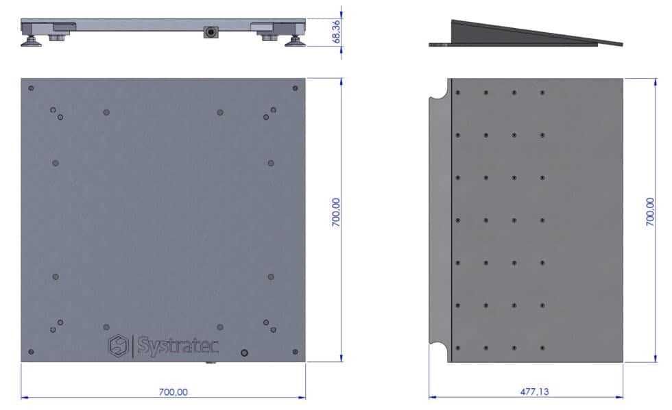 AERO|WS platform scales for medium aircraft and helicopters | SYSTRATEC